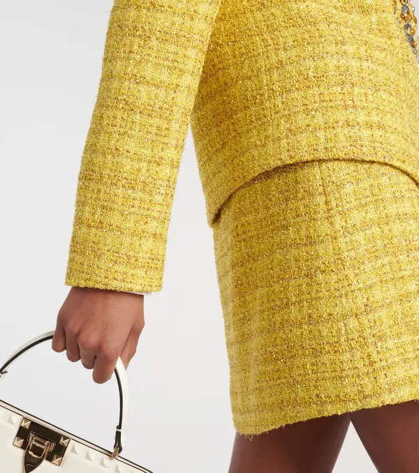 Valentino Garavani Embellished Tweed Jacket