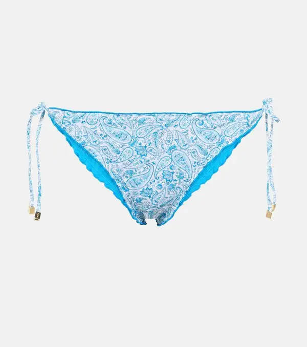 Heidi Klein Camps Bay Beach Reversible Bikini Bottom - Blue
