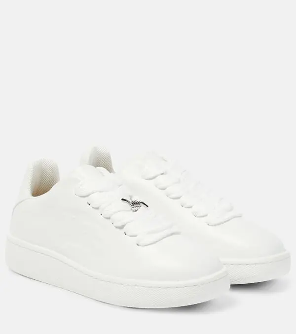 Burberry Box Leather Sneakers - White
