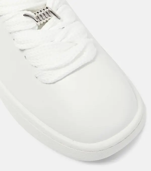 Burberry Box Leather Sneakers - White