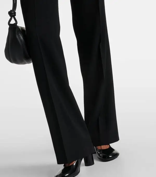 Dries Van Noten High-rise Wool-blend Straight Pants