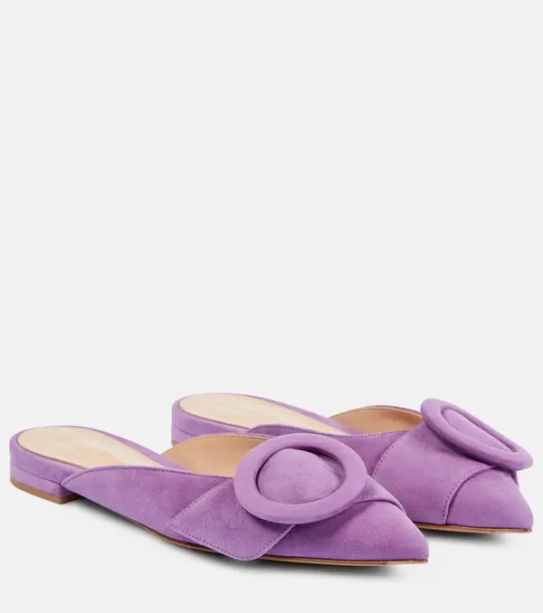 GIANVITO ROSSI Suede Mules