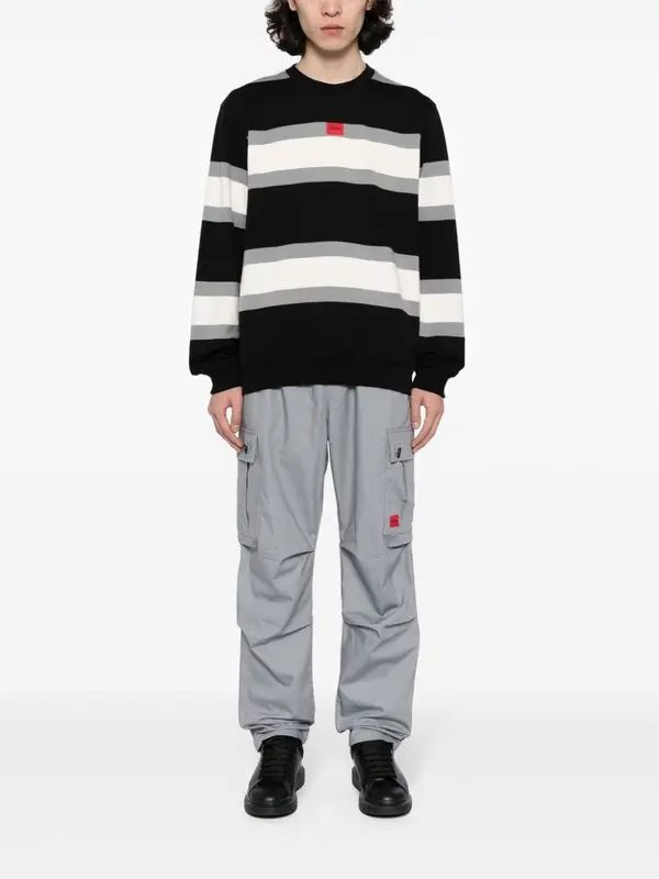Hugo Straight-leg Cargo Trousers - Grey