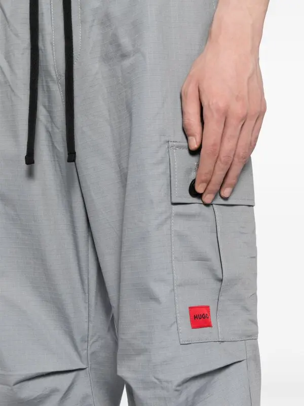 Hugo Straight-leg Cargo Trousers - Grey