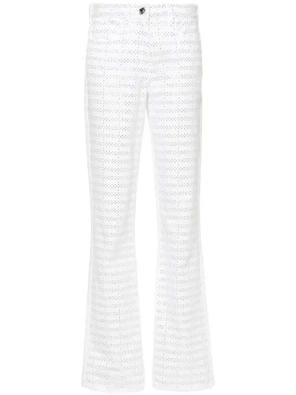 GENNY Rhinestone-embellished Straight-leg Jeans