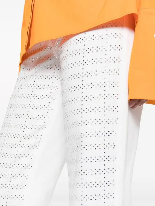 GENNY Rhinestone-embellished Straight-leg Jeans