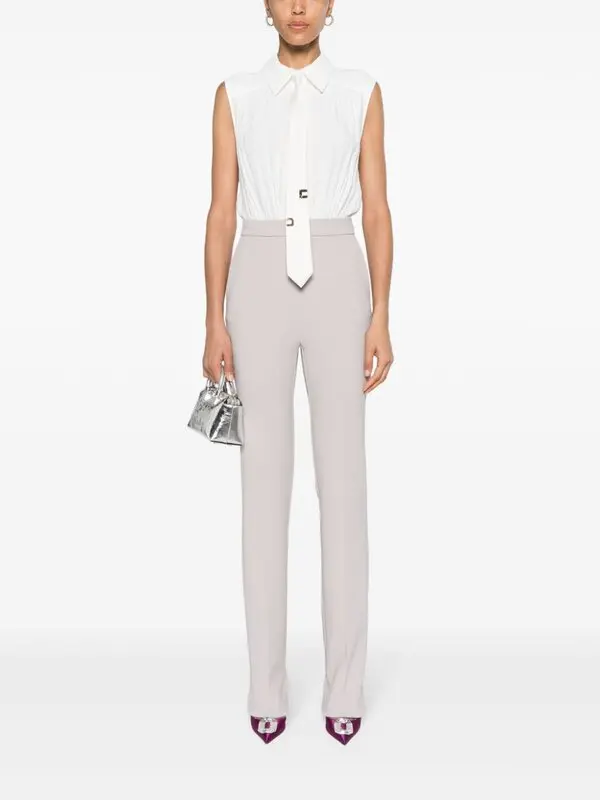 Elisabetta Franchi Tie-detail Crepe Jumpsuit