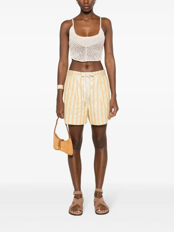 FORTE_FORTE Cropped Crochet Top
