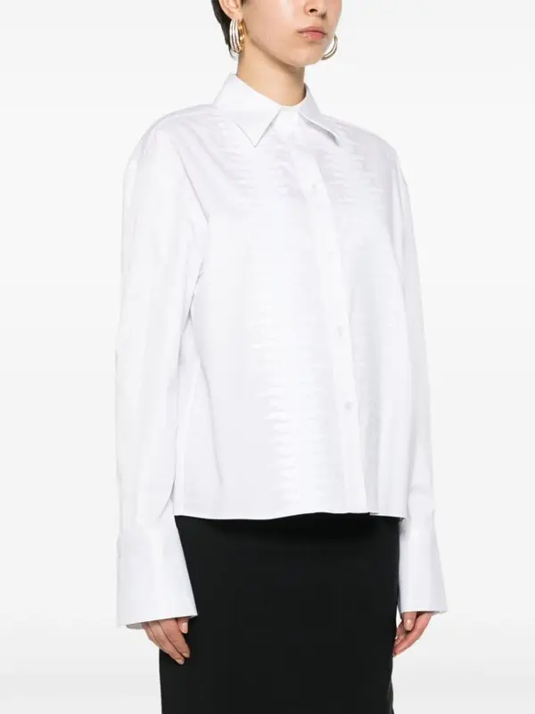 GENNY Sequin-embellished Poplin Shirt