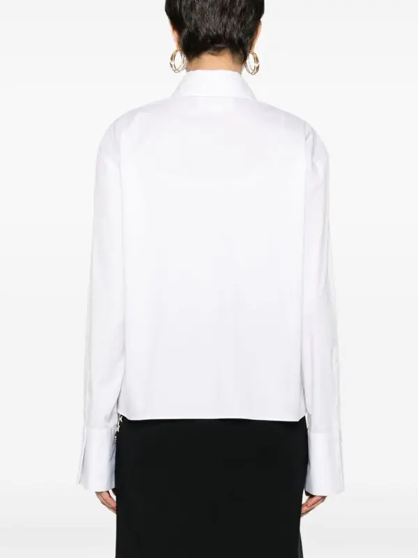 GENNY Sequin-embellished Poplin Shirt