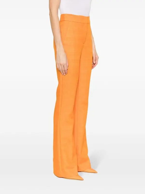 GENNY High-waist Straight-leg Trousers - Orange