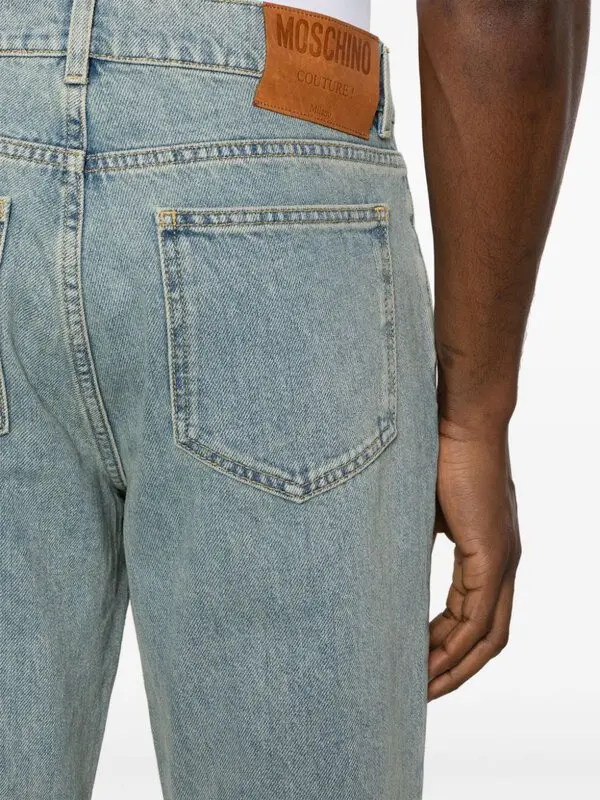 Moschino Straight-leg Washed Jeans