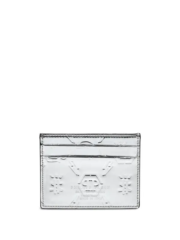Philipp Plein Monogram-debossed Leather Cardholder