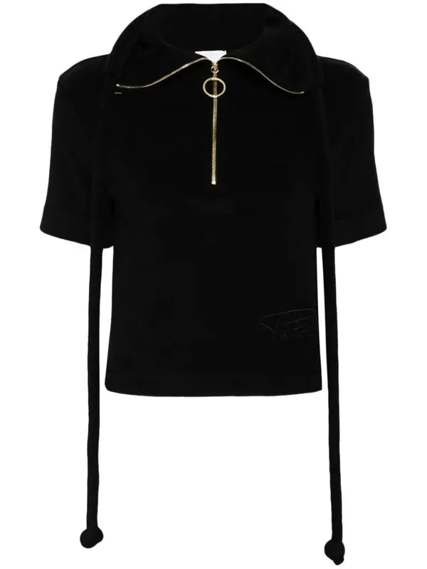 PATOU Half-zip Terrycloth Polo Shirt