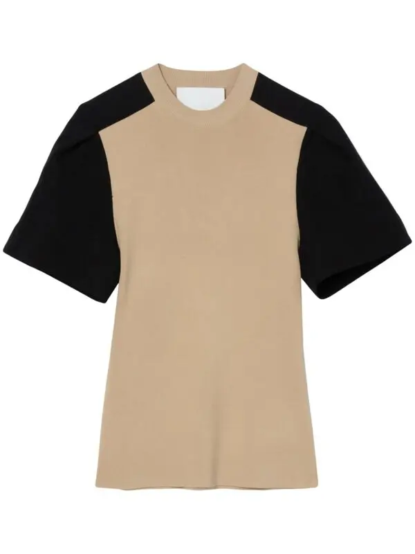 3.1 Phillip Lim Two-tone Knit T-shirt