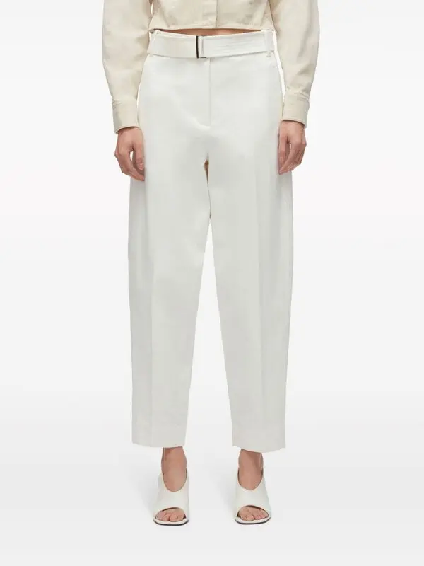 3.1 Phillip Lim Belted Tapered Trousers - White