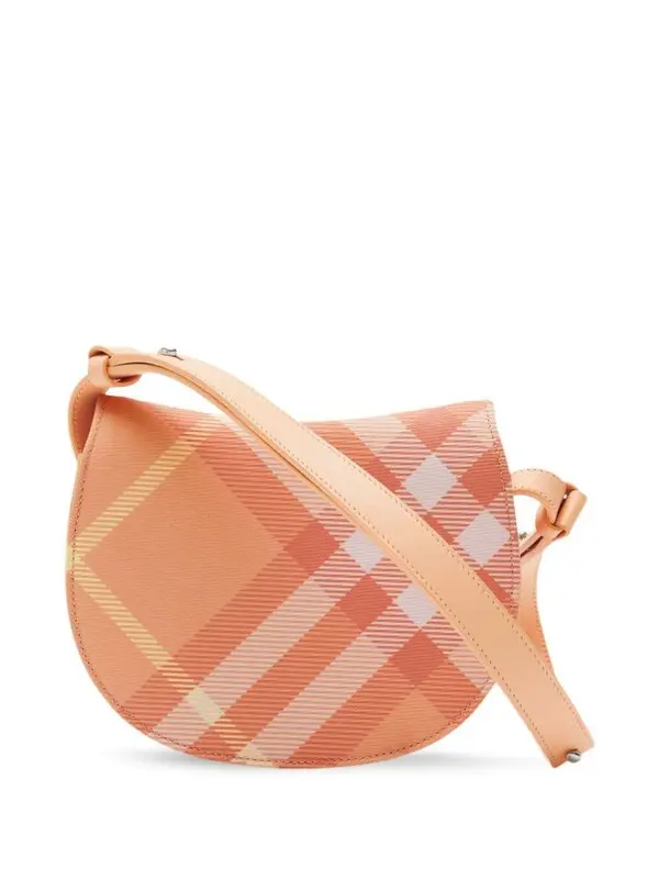 Burberry Checkered Mini Rocking Horse Bag - Orange