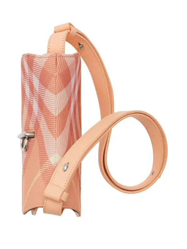 Burberry Checkered Mini Rocking Horse Bag - Orange