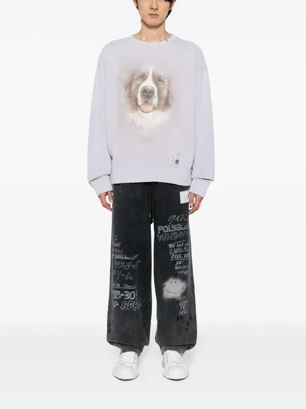 Mihara Yasuhiro Bleached-effect Track Pants
