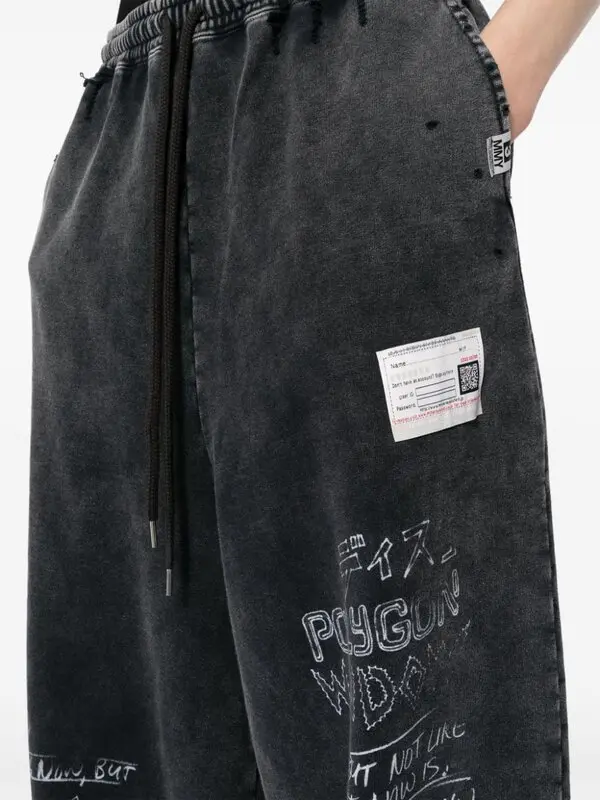 Mihara Yasuhiro Bleached-effect Track Pants