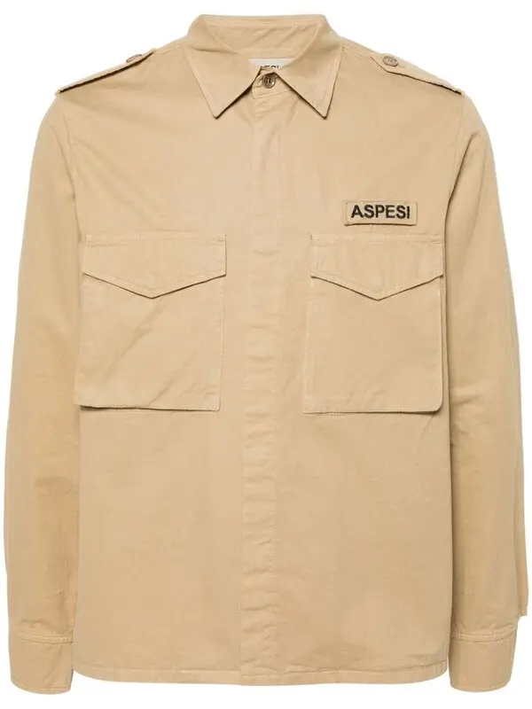 Aspesi Logo-patch Shirt