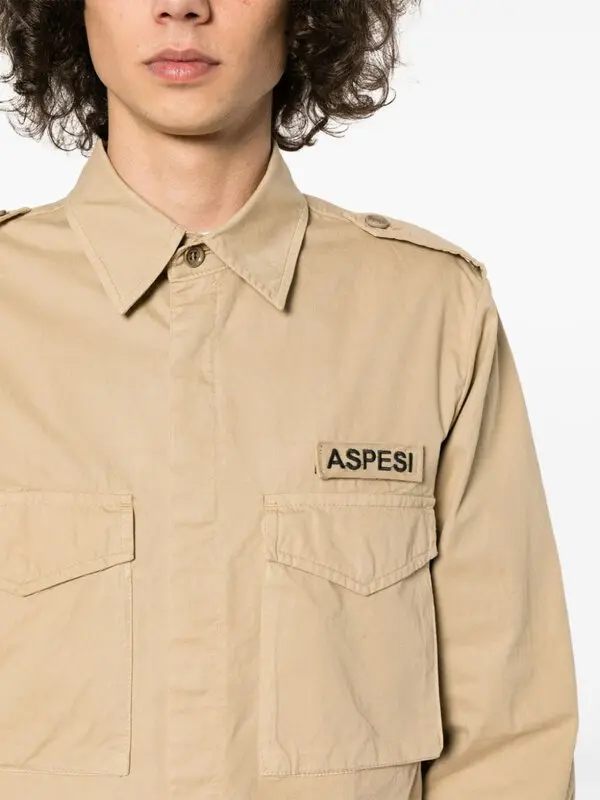 Aspesi Logo-patch Shirt
