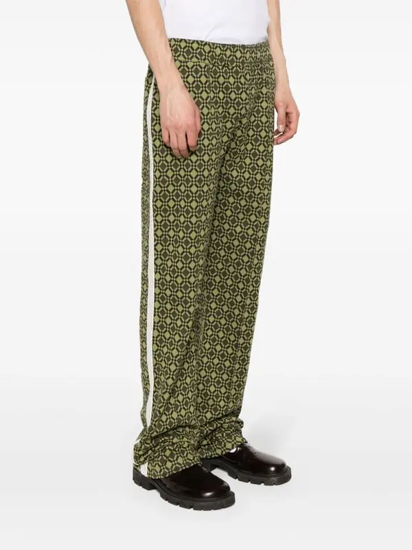 WALES BONNER Power Straight-leg Track Pants - Green
