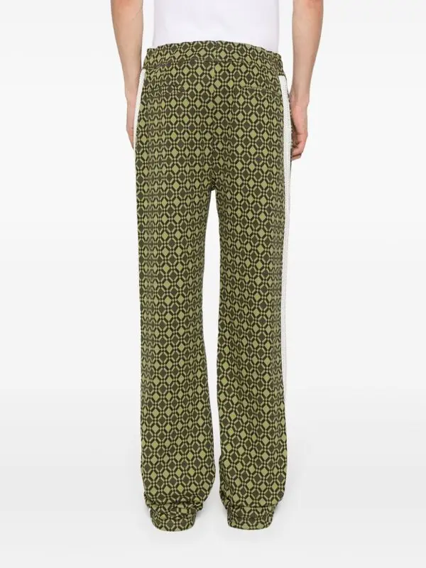 WALES BONNER Power Straight-leg Track Pants - Green