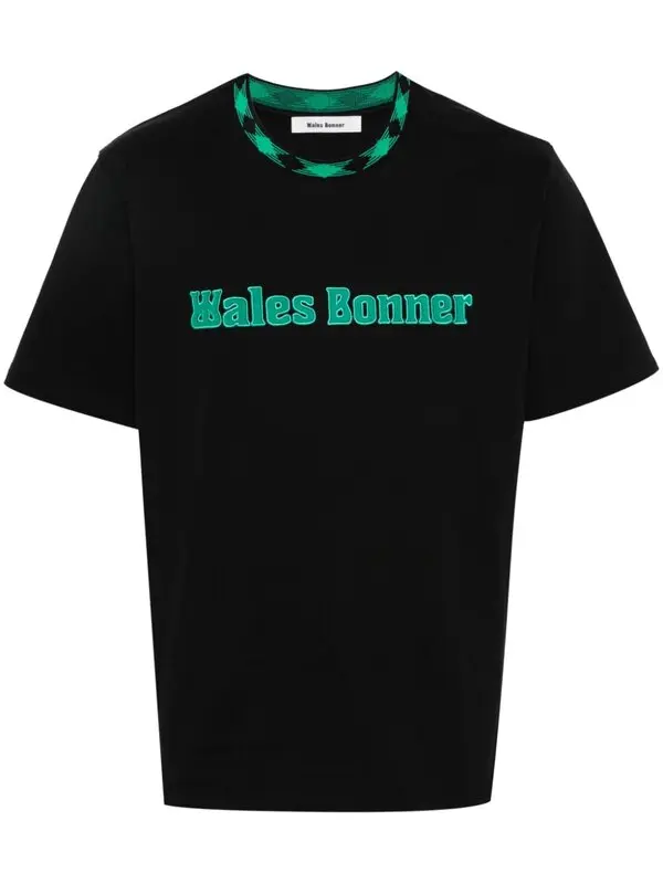 WALES BONNER Original Organic Cotton T-shirt - Black