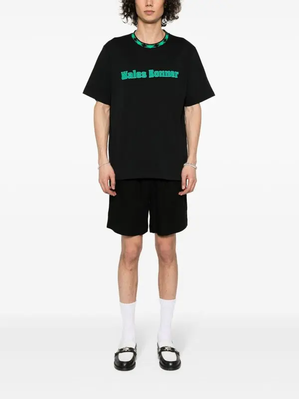 WALES BONNER Original Organic Cotton T-shirt - Black