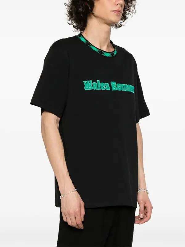WALES BONNER Original Organic Cotton T-shirt - Black