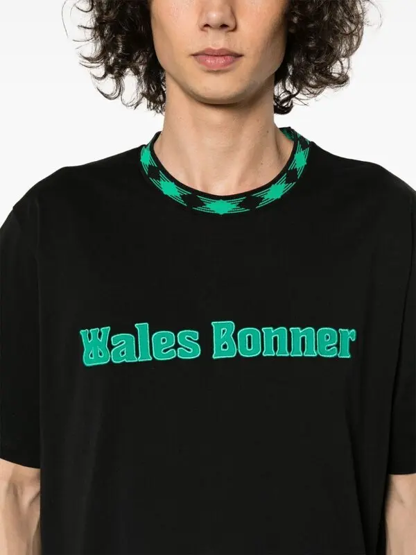 WALES BONNER Original Organic Cotton T-shirt - Black