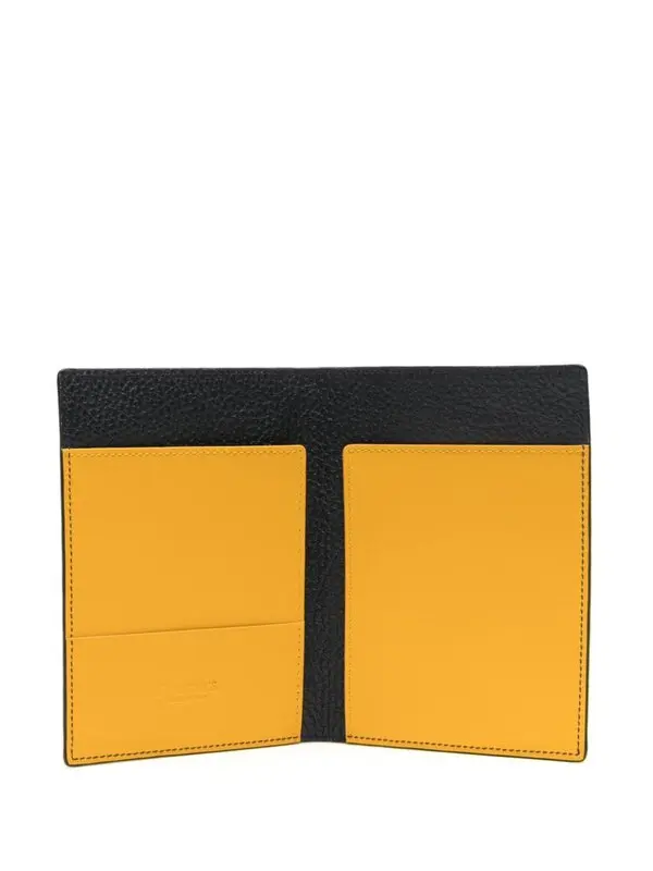 DOUCAL'S Logo-debossed Leather Passport Holder - Blue