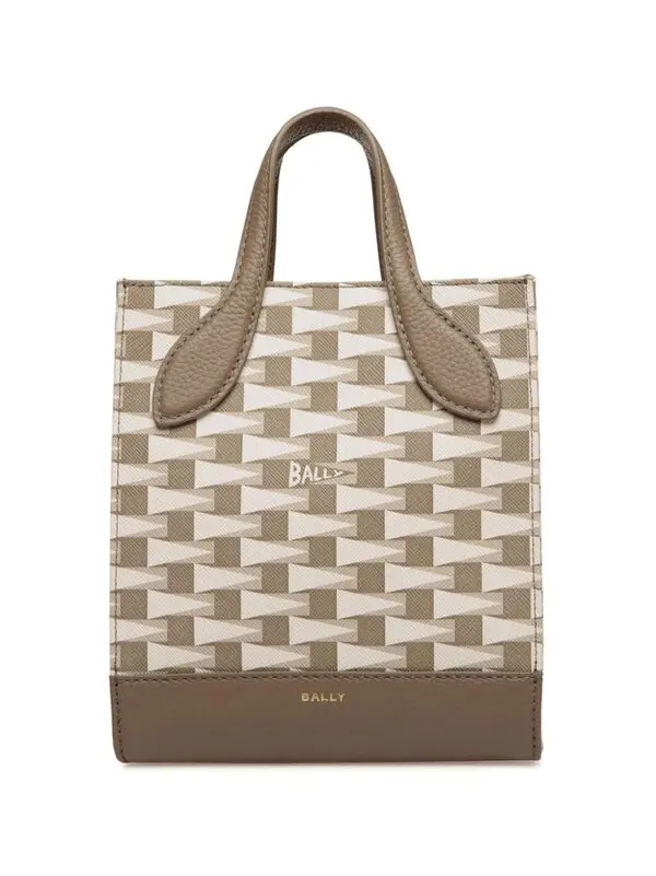 Bally Mini Printed Tote Bag - Neutrals