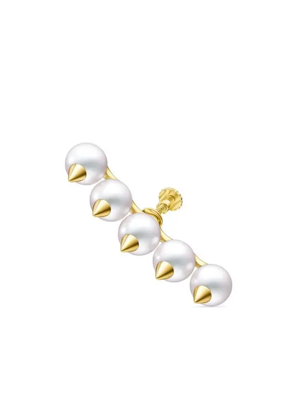 TASAKI 18kt Yellow Danger Pearl Climber Earring - Gold