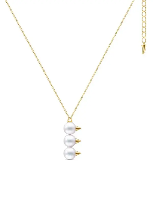 TASAKI 18kt Yellow Danger Neo Pearl Pendant Necklace - Gold