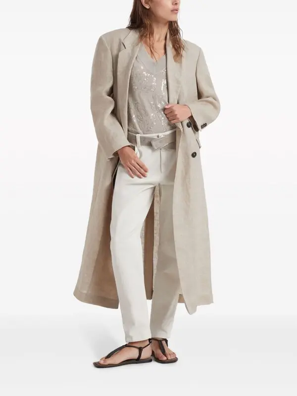 Brunello Cucinelli Mid-rise Tapered-leg Jeans - Neutrals