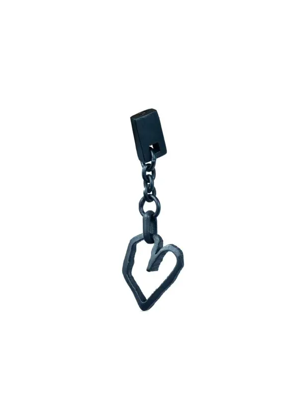 PARTS OF FOUR Jazz's Heart Single Drop Earring - Black