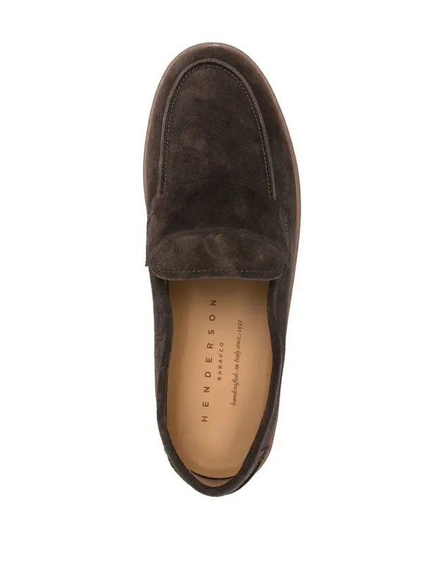 HENDERSON BARACCO Almond Suede Loafers