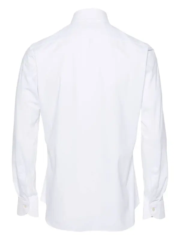 TINTORIA MATTEI 954 Spread-collar Button-up Shirt - White