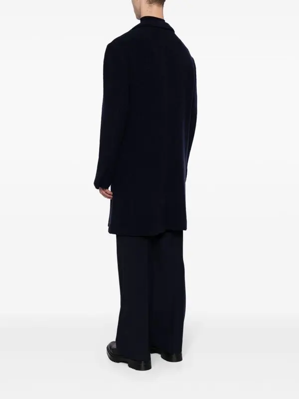 Kiton Single-breasted Fleece Coat