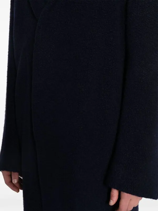 Kiton Single-breasted Fleece Coat