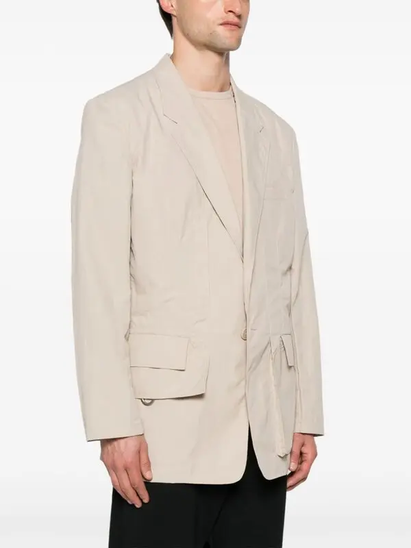 Y3 Cr Nyl Single-breasted Blazer