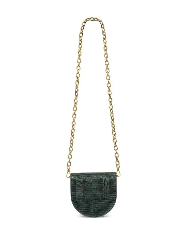 VIVIENNE WESTWOOD Lizard Saddle Crossbody Bag - Green