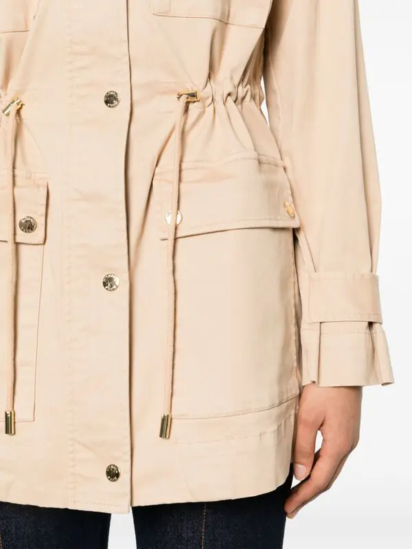 Michael Kors Twill Military Coat