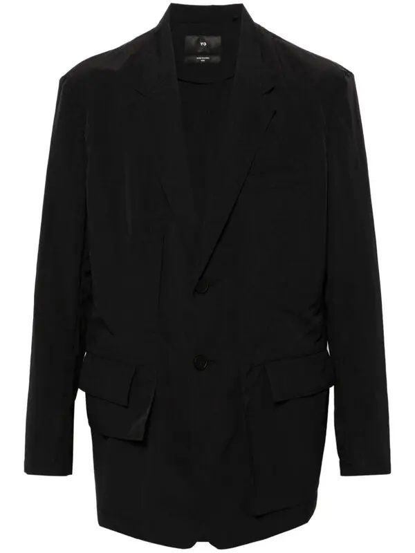 Y3 Single-breasted Blazer - Black