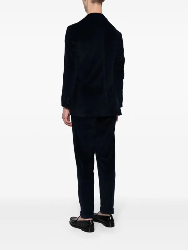 Kiton Single-breasted Corduroy Suit
