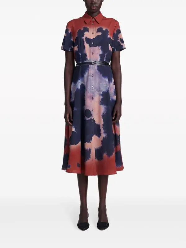 Altuzarra Kiera Midi Shirt Dress - Red