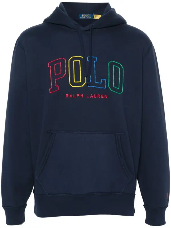 Polo Ralph Lauren Embroidered Logo Cotton Blend Hoodie