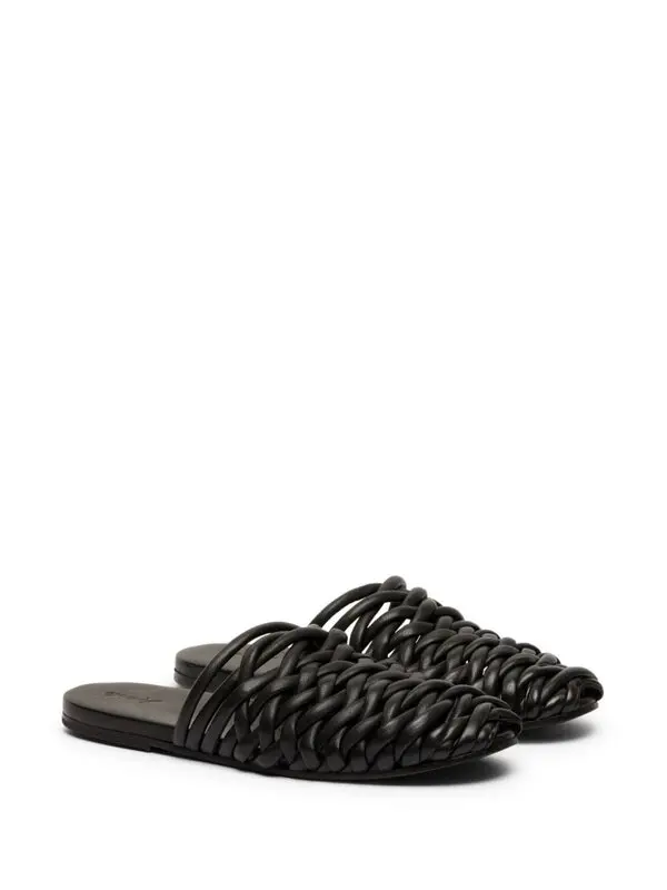 Marsèll Steccoblocco Braided Leather Mules